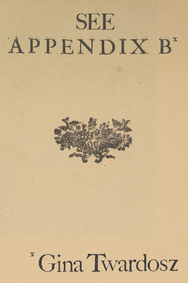 See Appendix B, by Gina Twardosz - Bottlecap Press